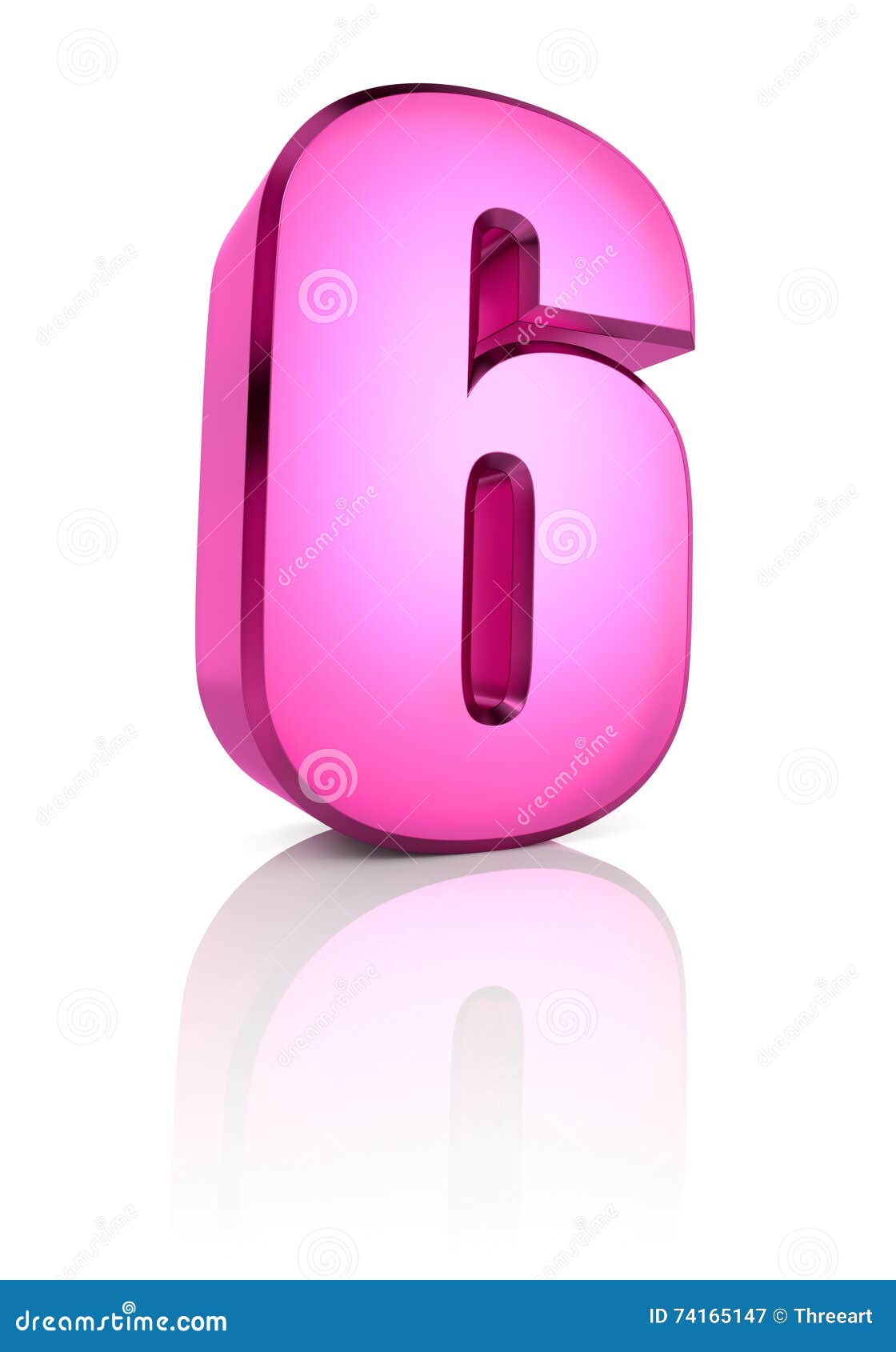 Pink Number 136 Birthday Candle On White Background Royalty-Free Stock ...