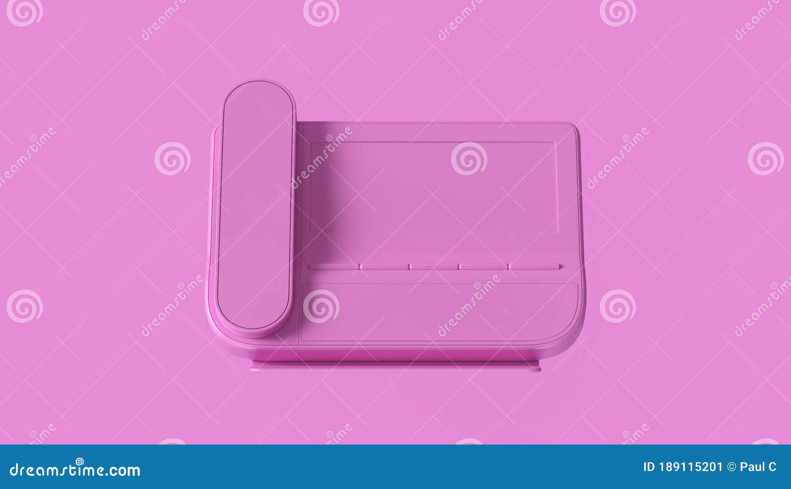 Pink Office Phone stock illustration. Illustration of communication ...