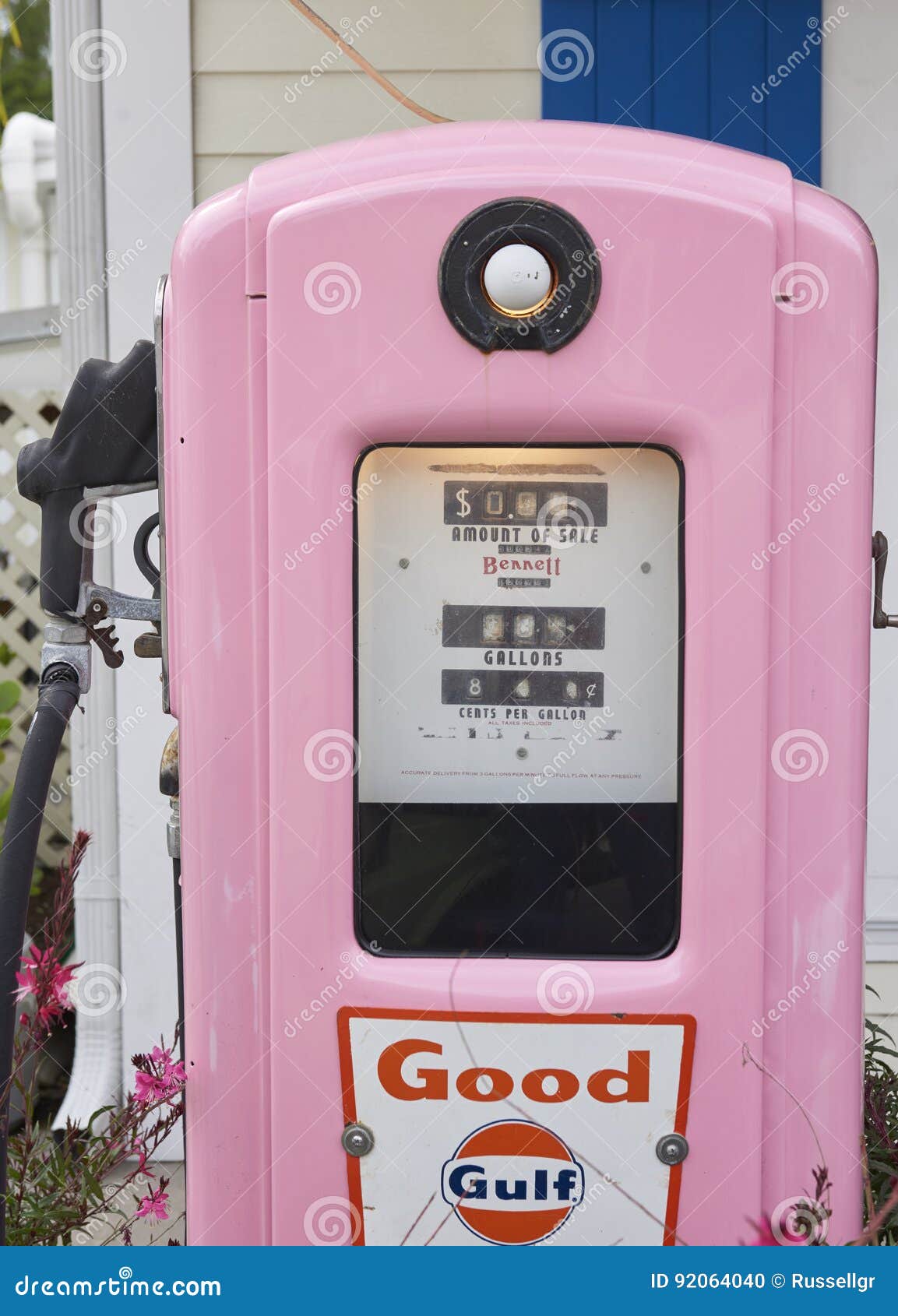 Pink `old Fashion` Gasoline Pump Editorial Image - Image of petrol ...