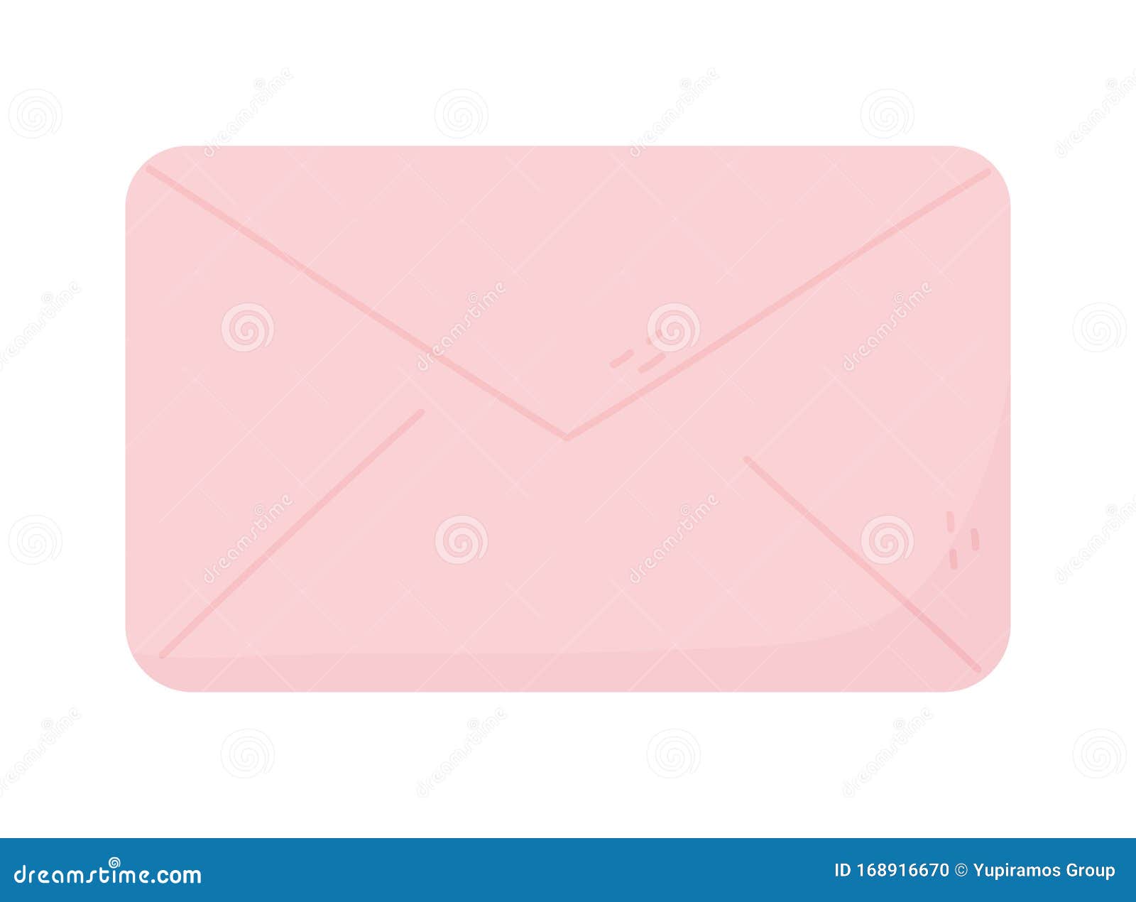 Pink Open Envelope Message Communication Icon Stock Vector ...