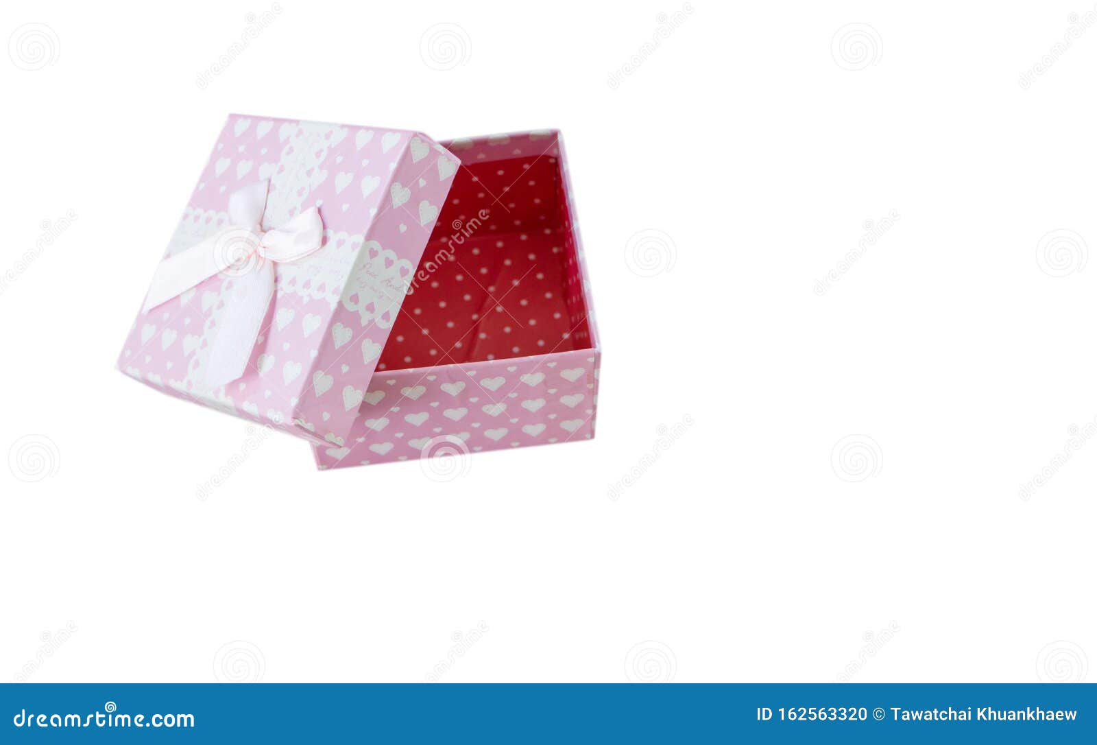 Pink Open Heart Shaped Gift Stock Photo - Image of color, surprise ...