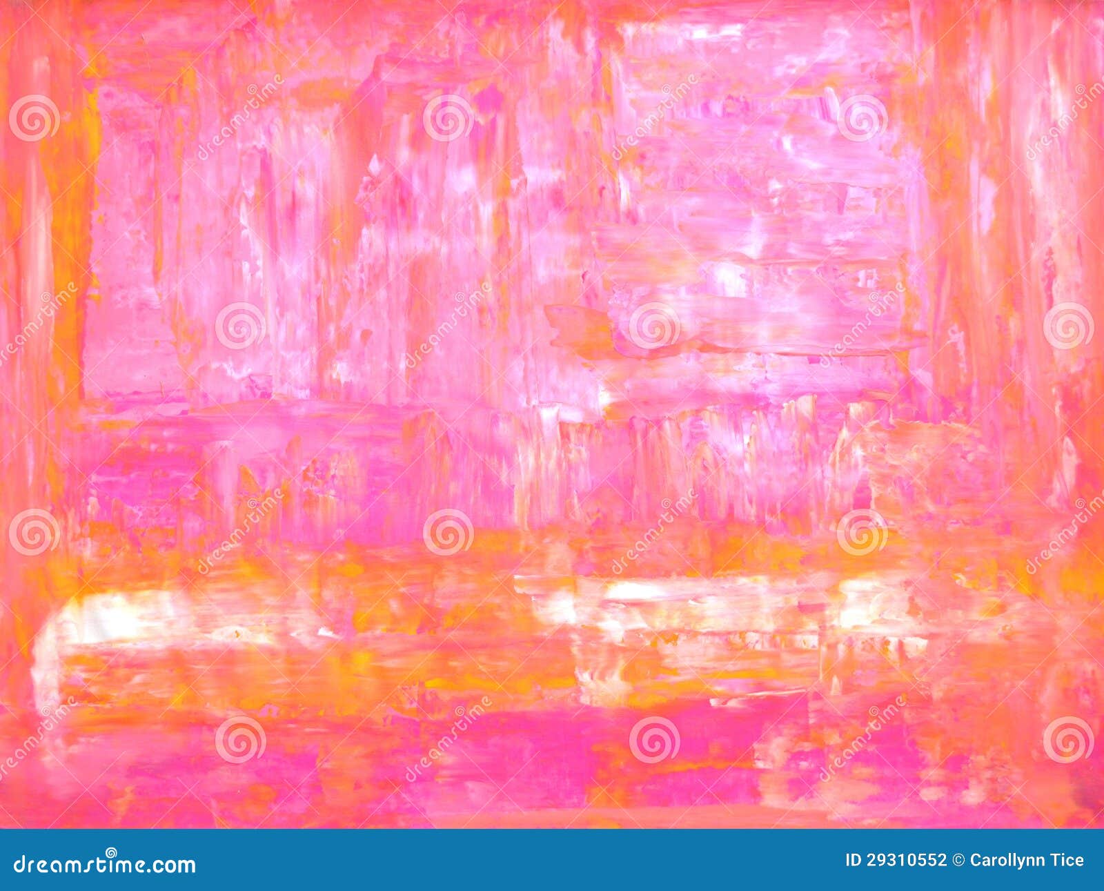 Pink and Orange Abstract Art Painting Stock Photo - Image of modern ...