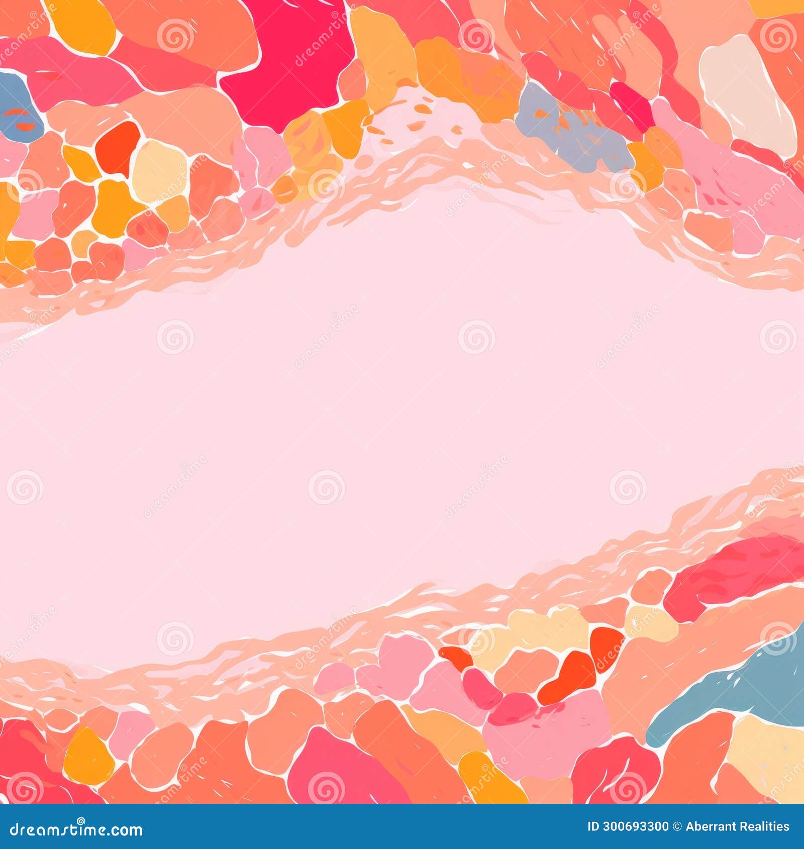 A Pink and Orange Abstract Background with Lots of Different Shapes ...