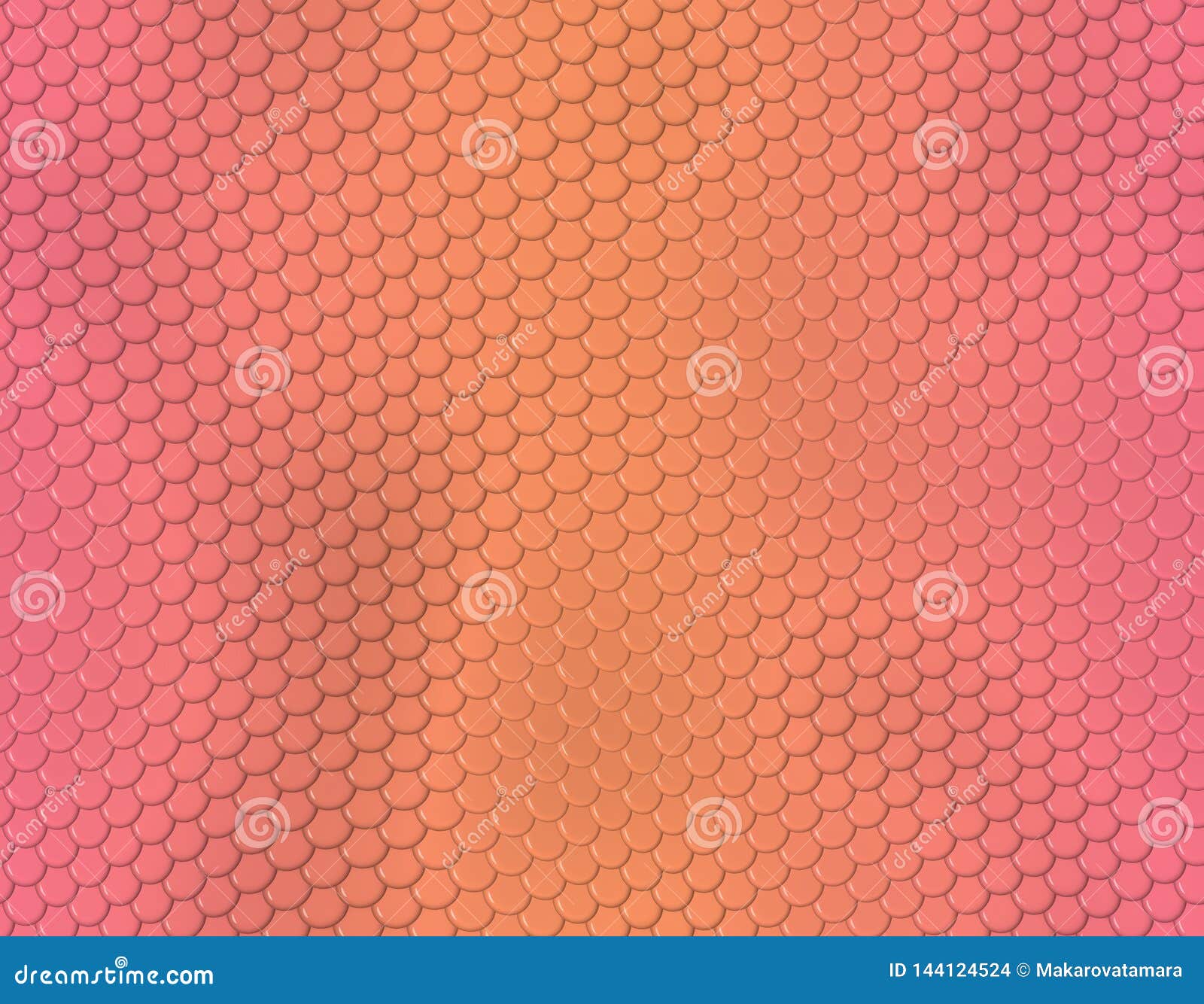 Pink and Orange Gradient Snake Skin Pattern, Round Scale Stock ...