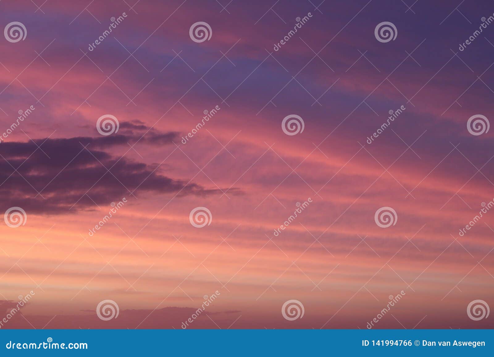 Pink and Orange Sunset Clouds Sky Stock Photo - Image of orange, pink ...
