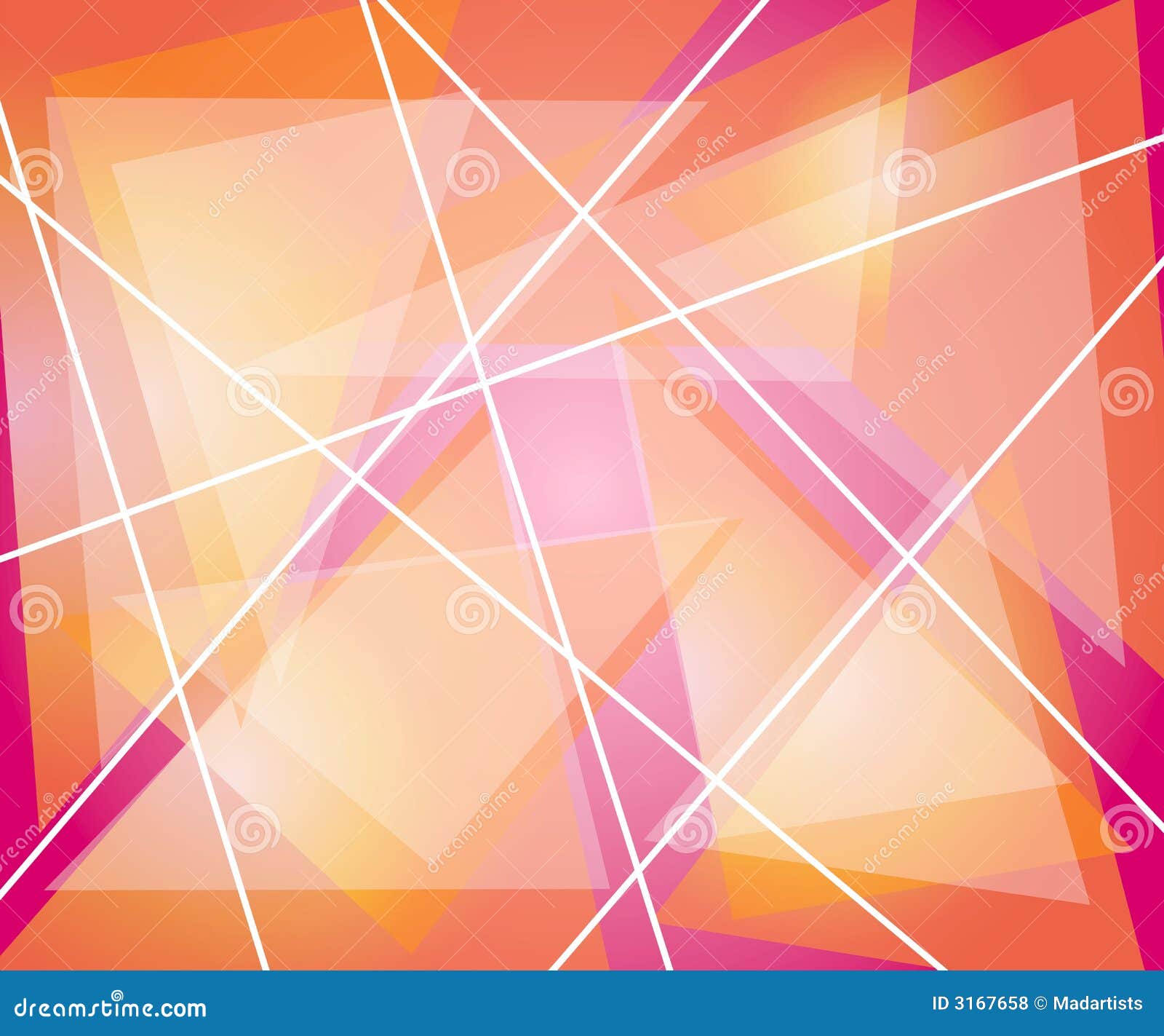 Pink Orange Triangles Lines Picture. Image: 3167658