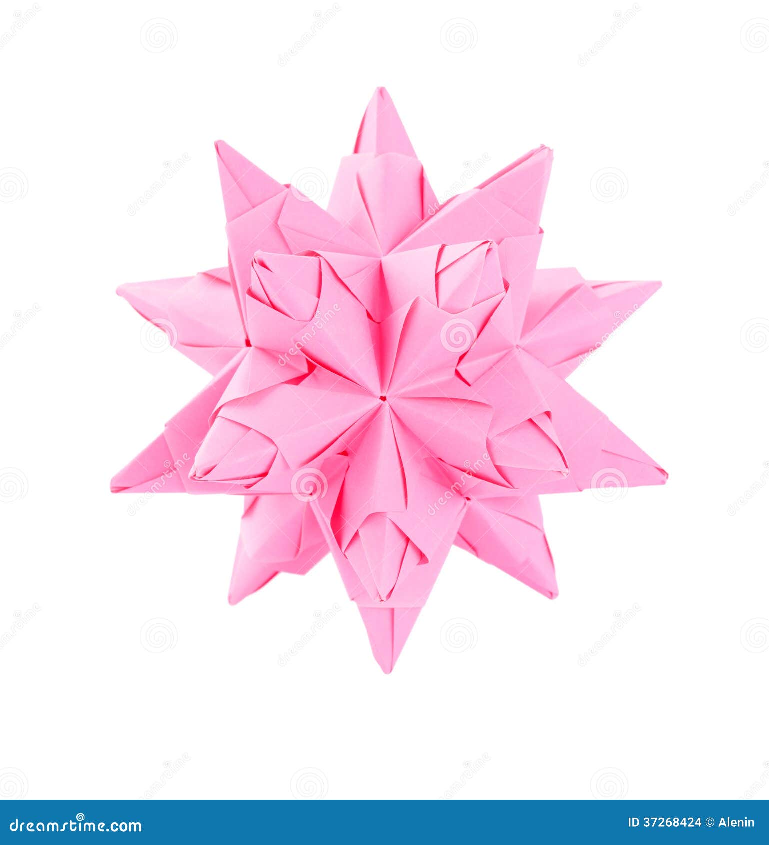 Pink Origami Isolated Background Stock Photo - Image of leisure ...