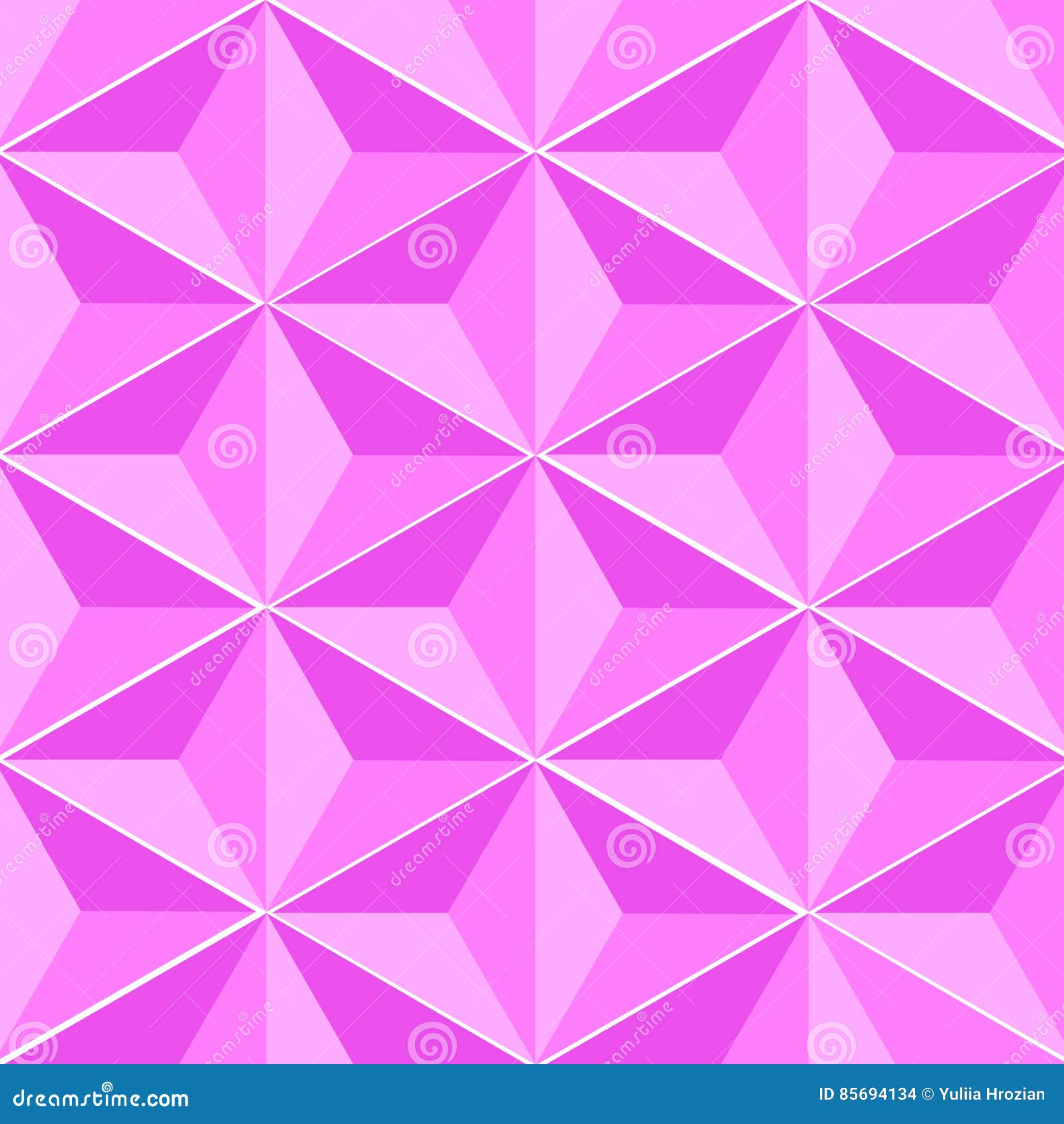 Pink Origami Pyramids Background Illustration. Stock Vector ...