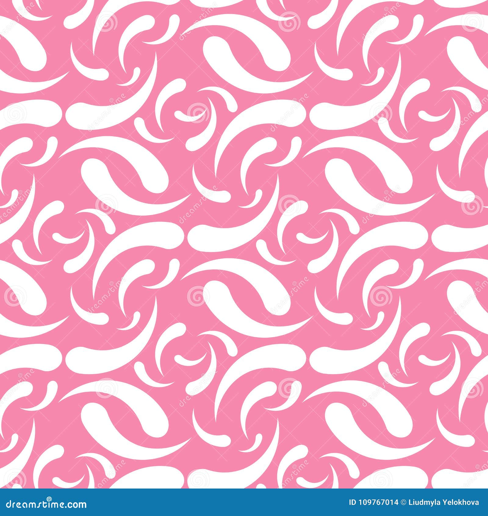 Pink Ornamental Seamless Pattern Stock Illustration - Illustration of ...
