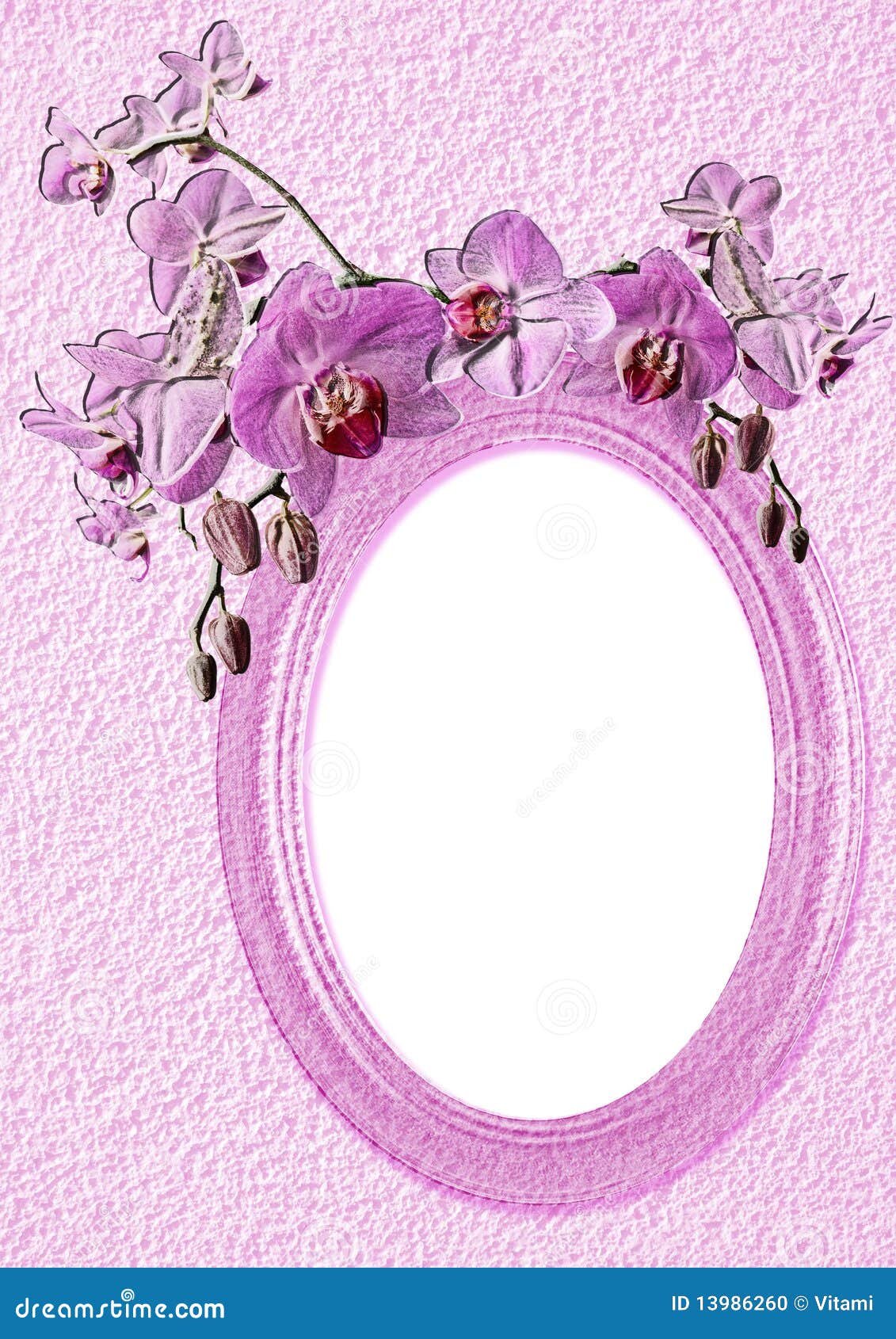 Pink Oval Frame