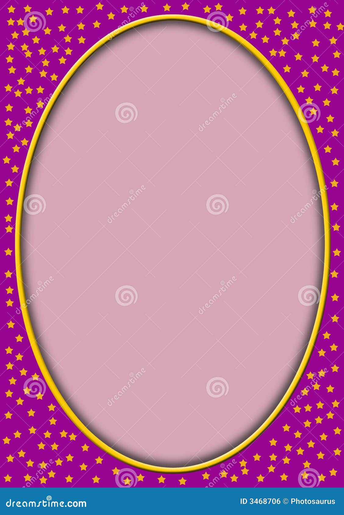 Pink Oval Frame Vector