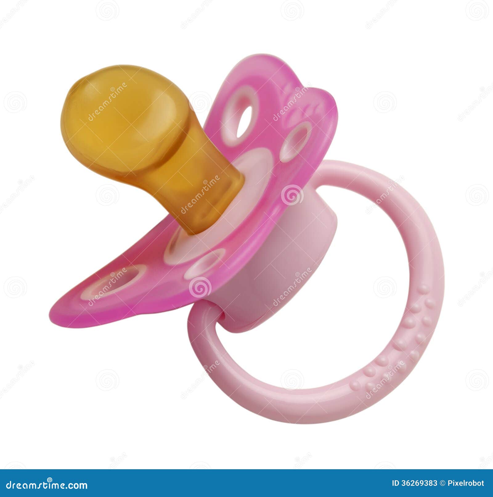 Pink Pacifier stock image. Image of outline, object, binky - 36269383