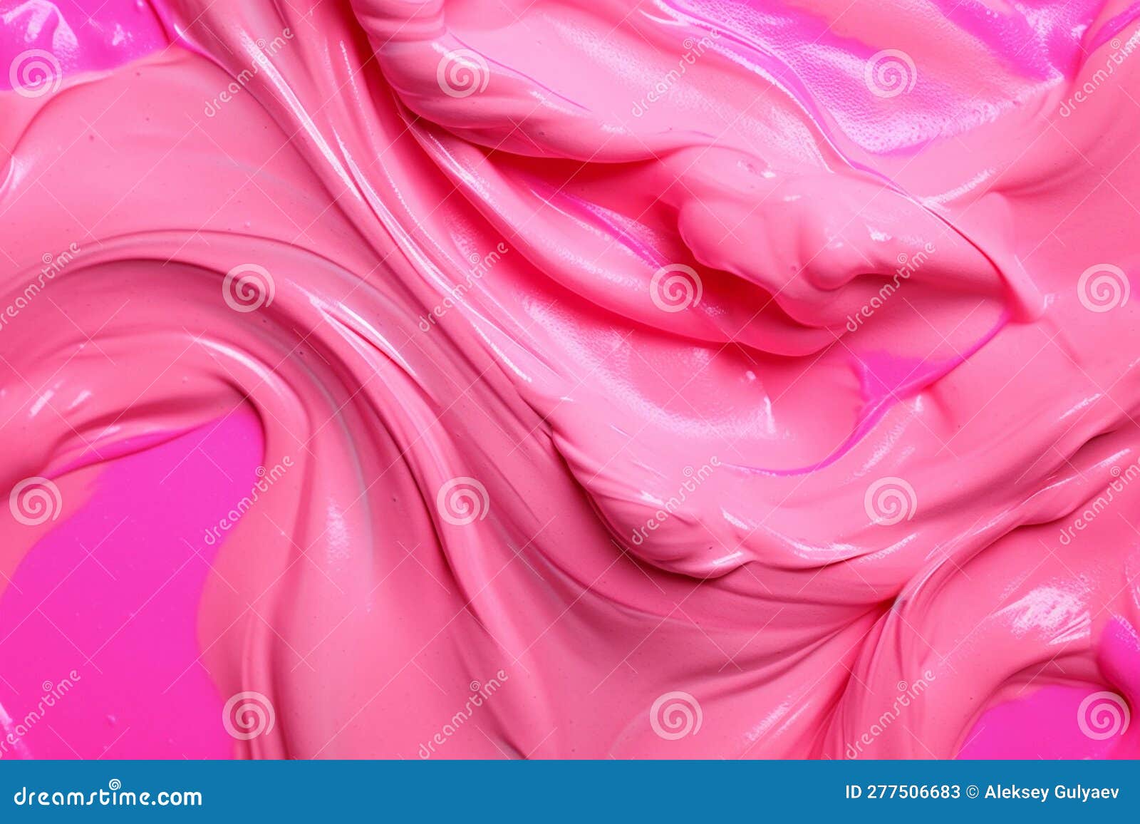 Pink Paint Background with a Swirl of Pink Paint Stock Illustration ...