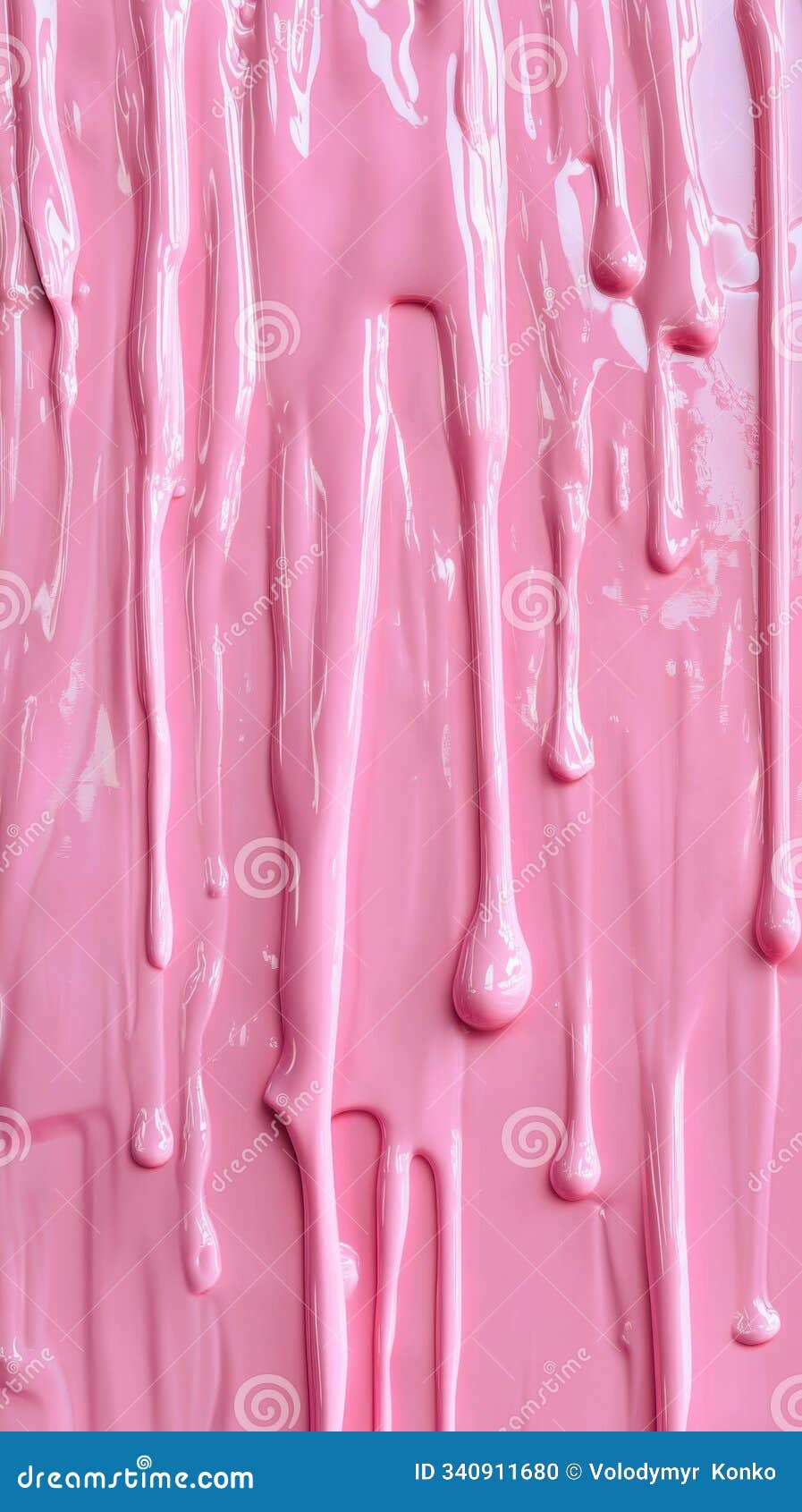 Pink Paint Drips on a Vertical Surface, Abstract Art Concept Stock ...