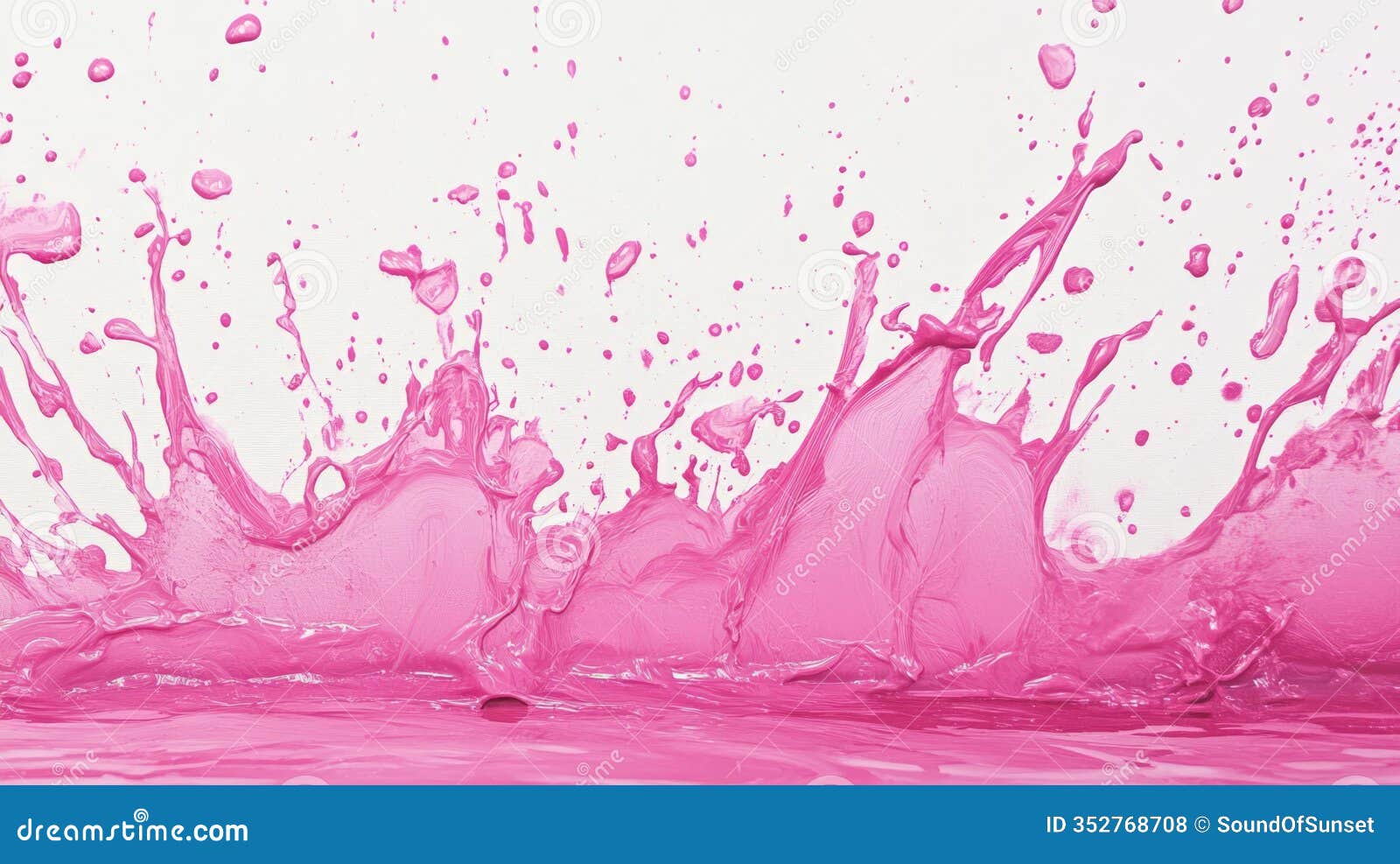 Pink Paint Explosion Splash Abstract Background. Watercolour Cloud ...