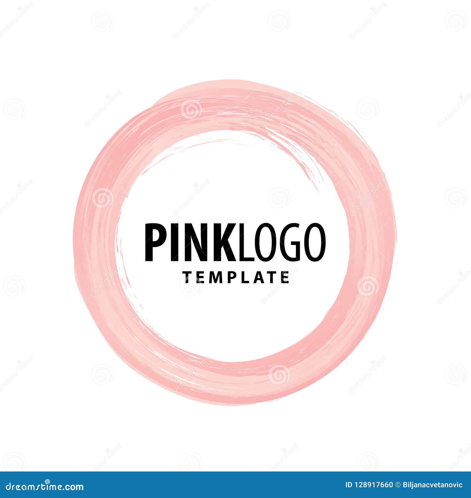 Pink paint frame stock vector. Illustration of isolated - 128917660