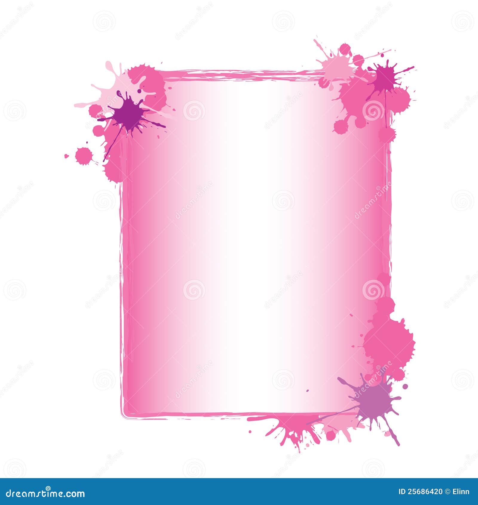 Pink Paint Splash Frame Stock Photo - Image: 25686420