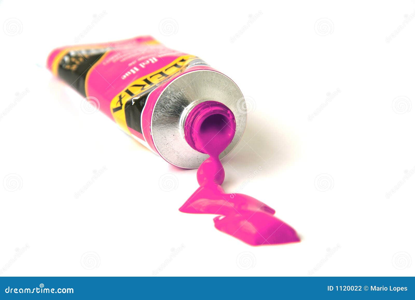 Pink Paint Tube stock photo. Image of primary, creativity - 1120022