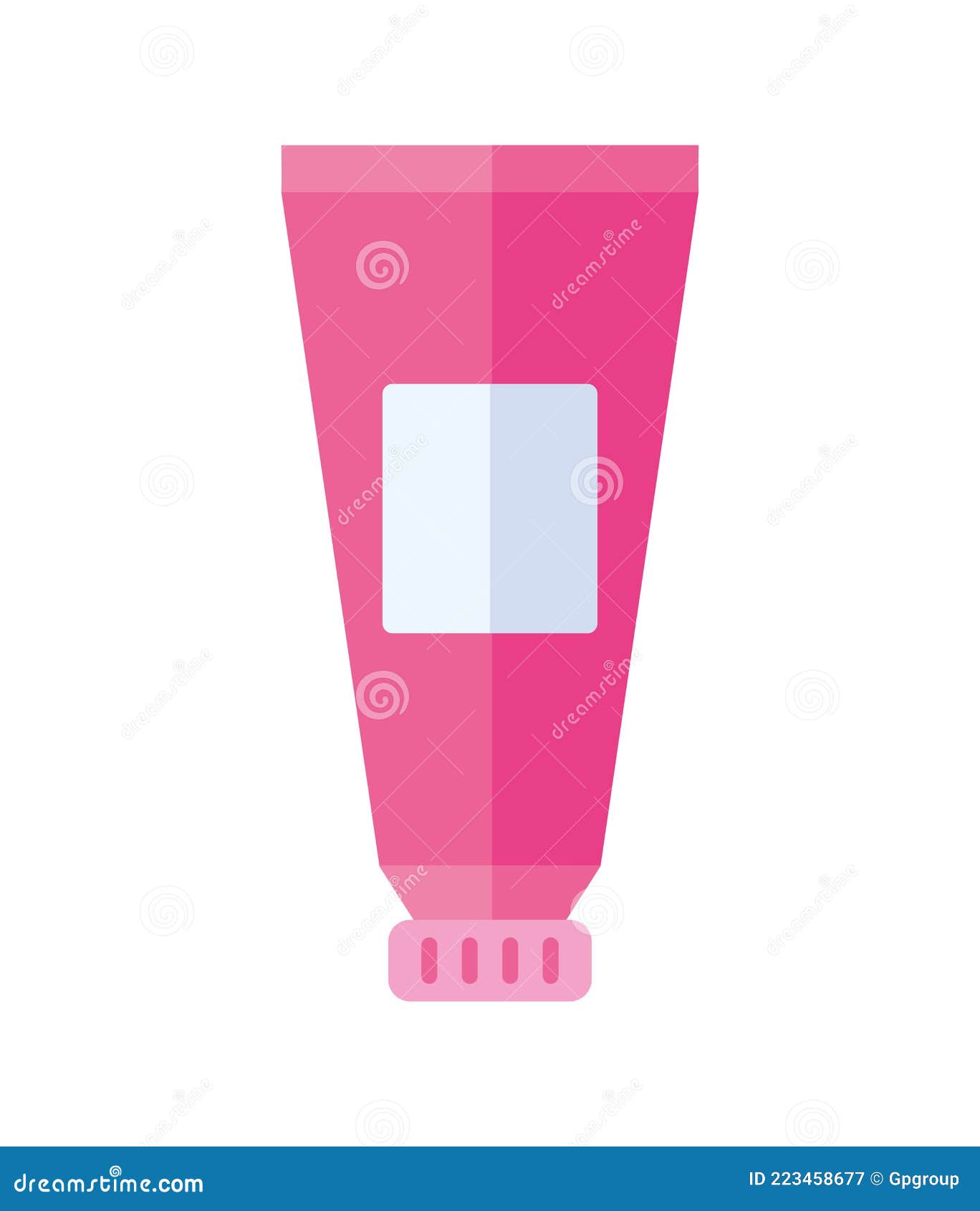 Pink paint tube stock vector. Illustration of colour - 223458677