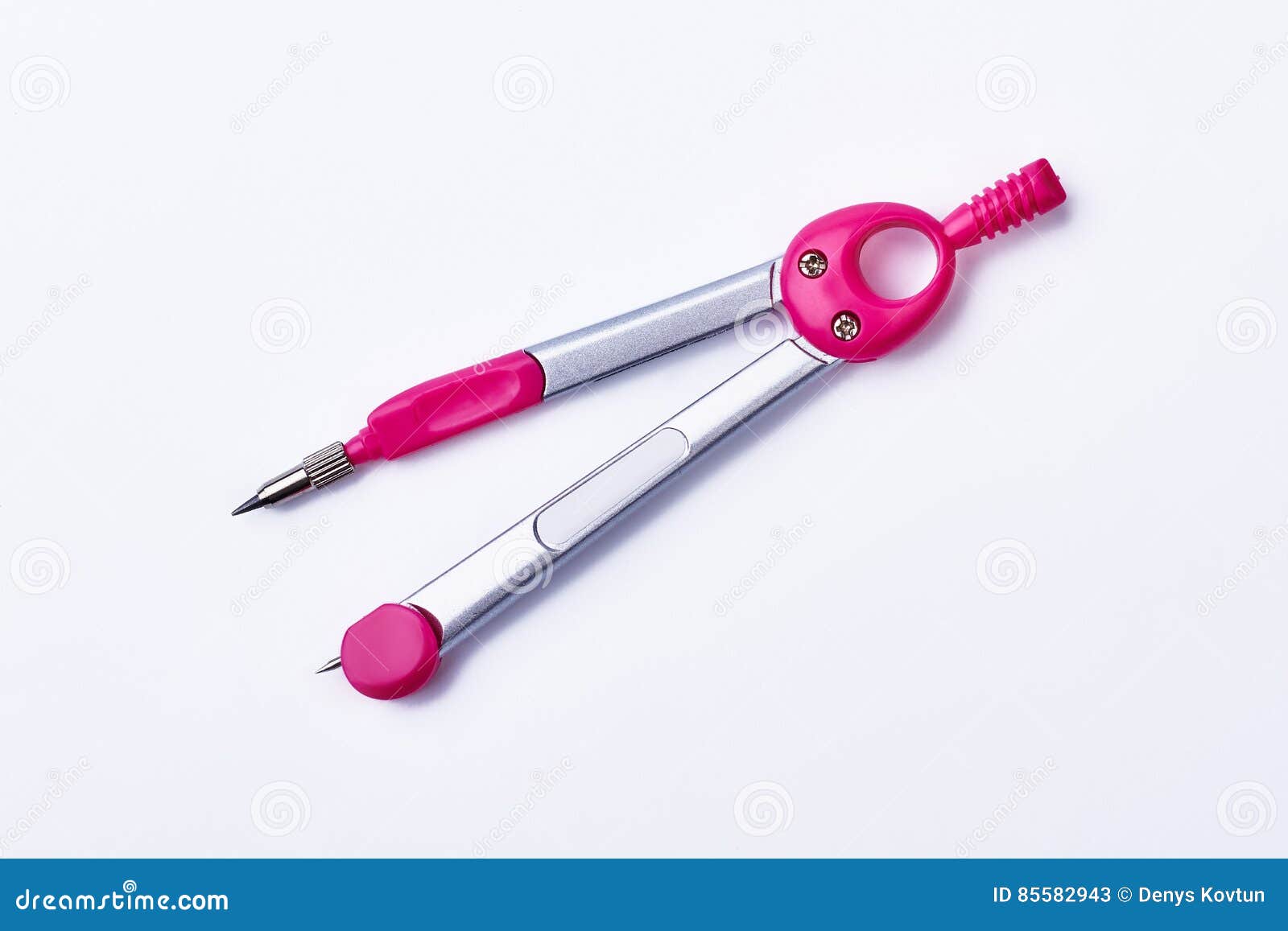 Pink Pair of Drawing Compasses. Stock Image - Image of measurement ...