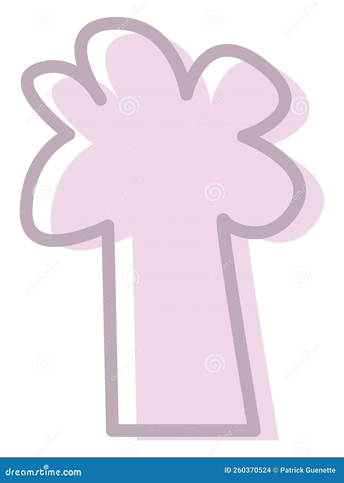 Pink palm tree, icon stock vector. Illustration of icon - 260370524