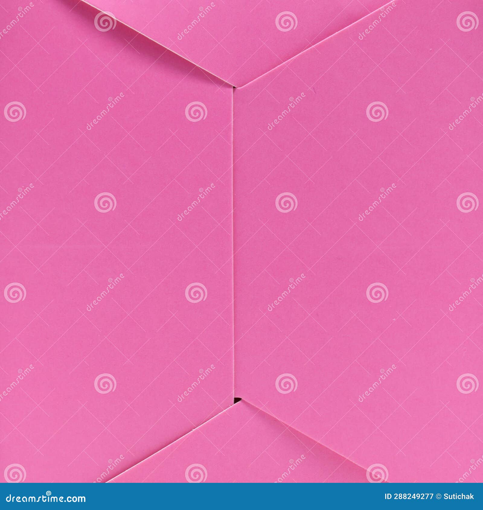Pink Paper Box on White Background, Package for Design Stock Image ...