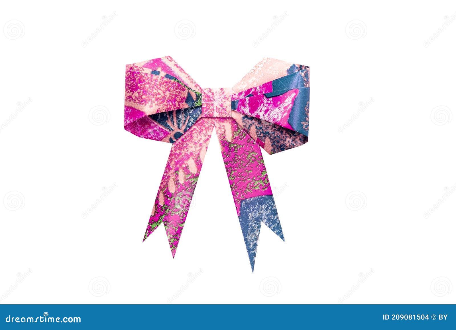 Pink paper ribbon stock photo. Image of packaging, flattened - 209081504
