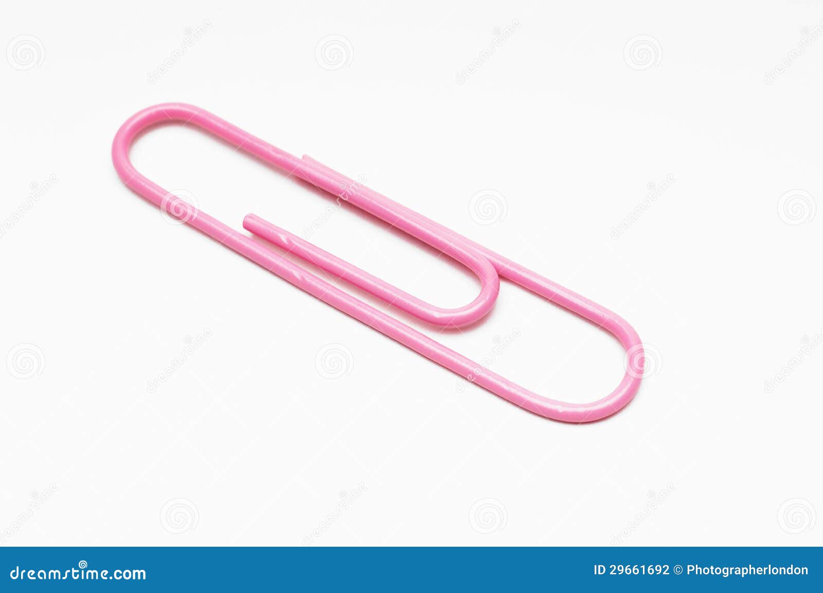 Pink Paperclip Stock Photo | CartoonDealer.com #88222242