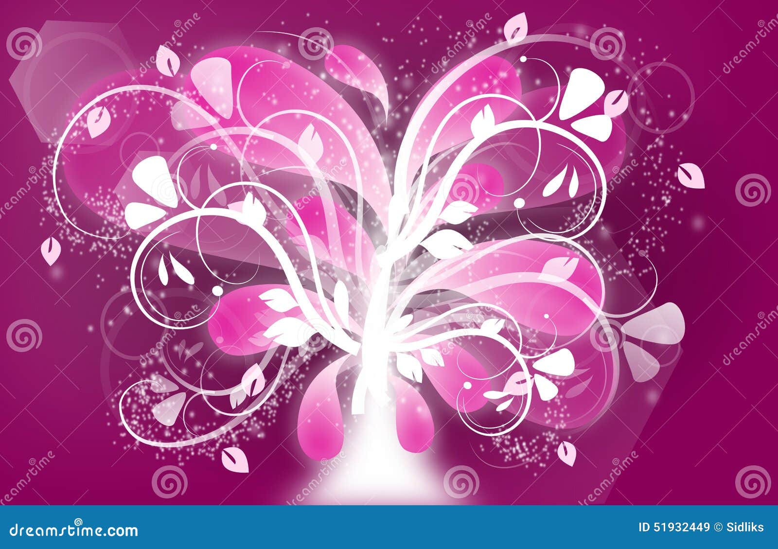 Pink passion stock illustration. Illustration of color - 51932449