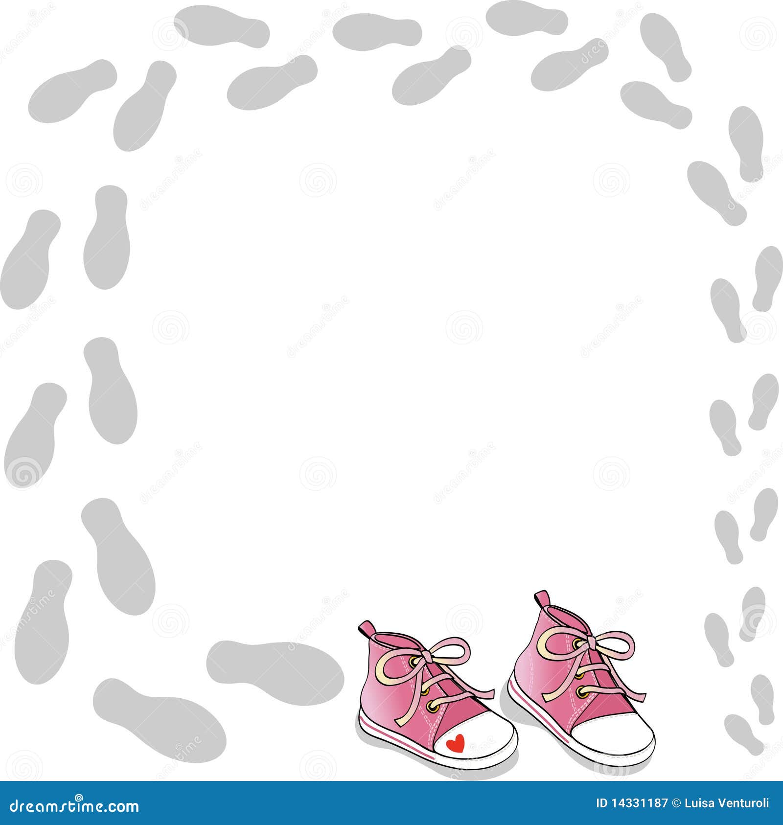 Pink path stock vector. Illustration of promenade, pink - 14331187