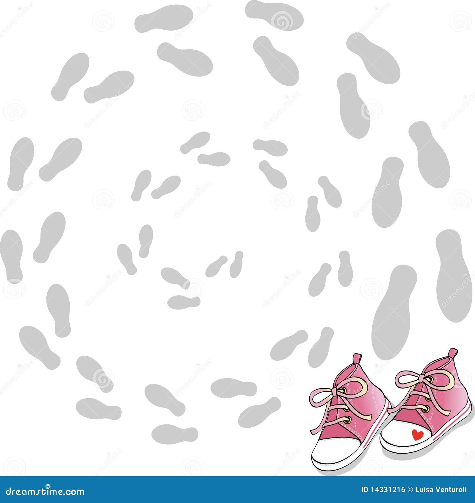 Pink path stock vector. Illustration of couple, sign - 14331216