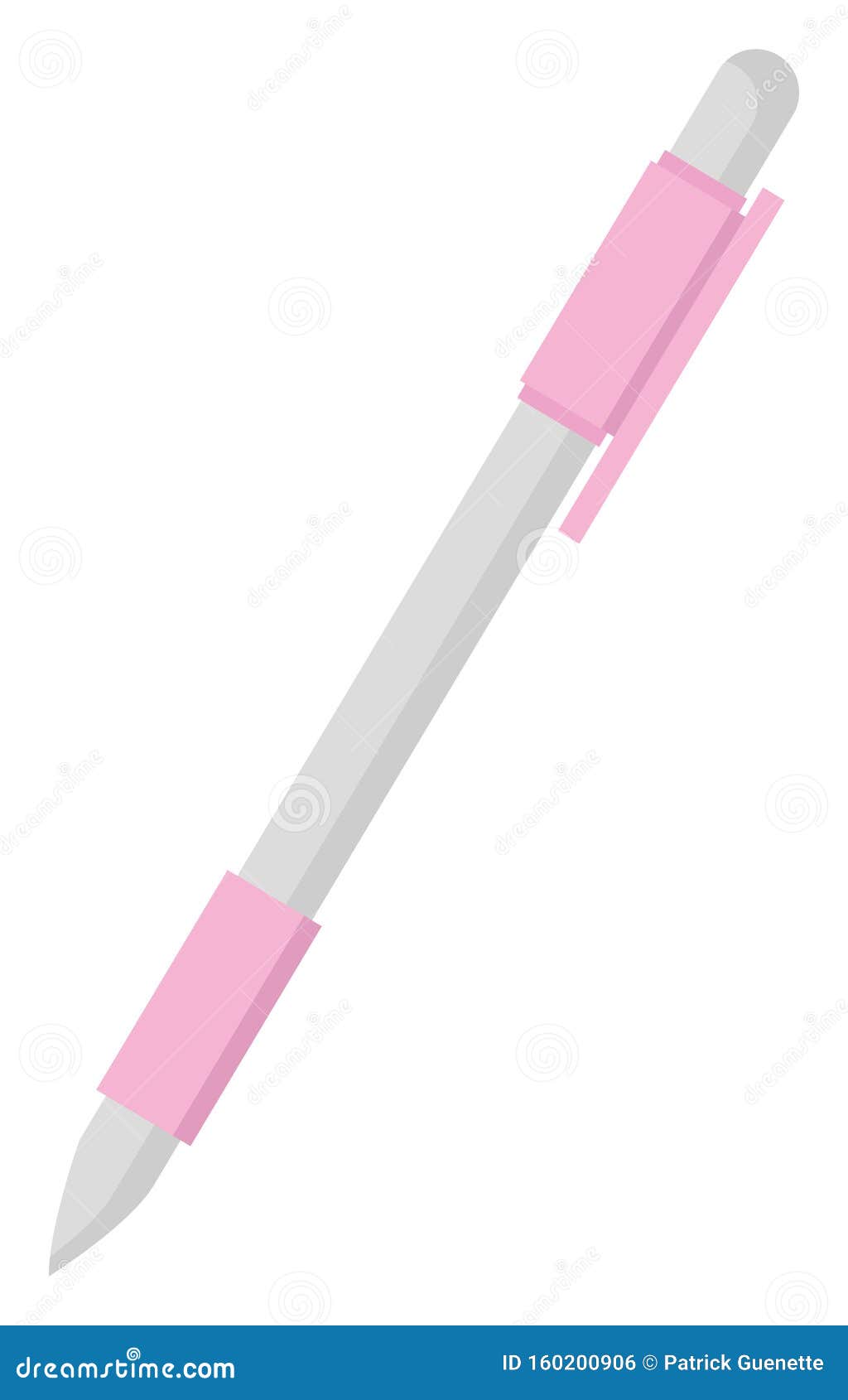 Pink Pen, Illustration, Vector Stock Vector - Illustration of pink ...