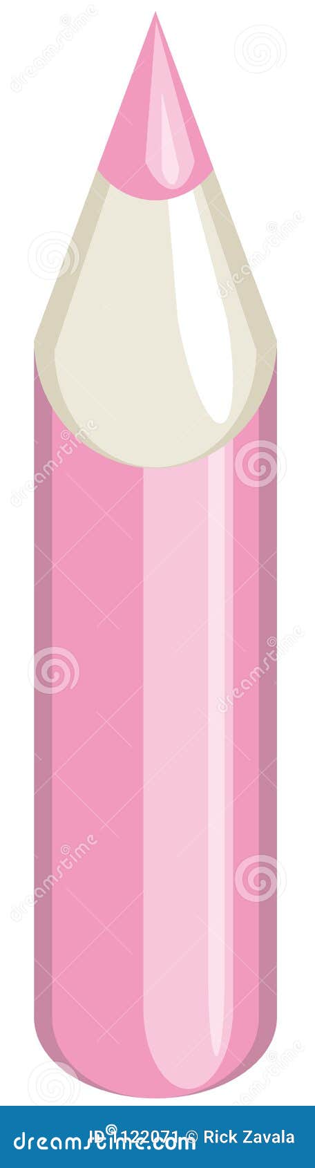 Pink Pencil stock illustration. Illustration of pencil - 1122071