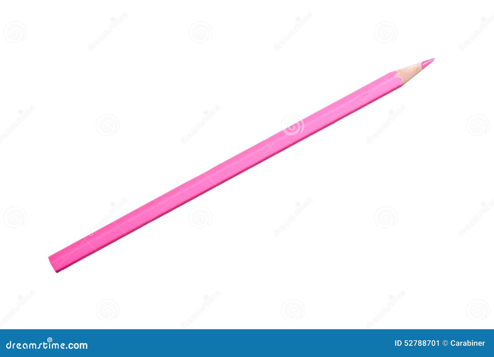 Pink pencil stock image. Image of close, education, colored - 52788701