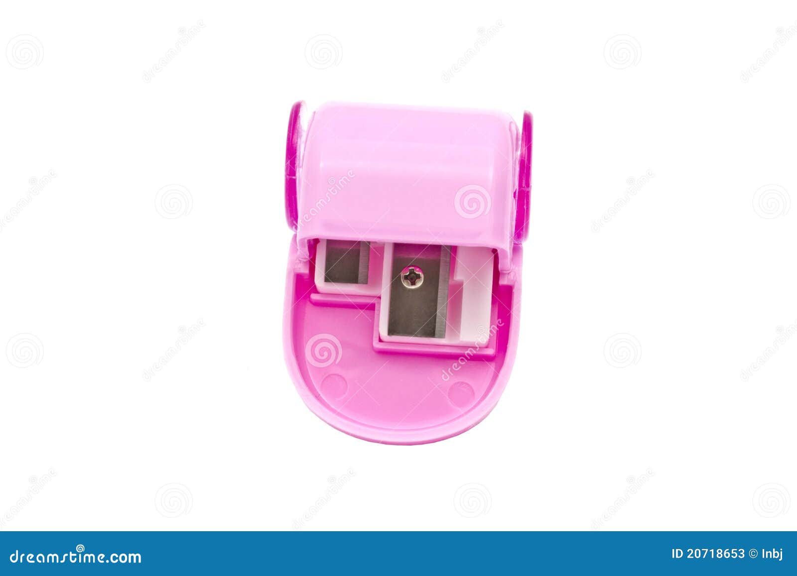 Pink pencil sharpener stock image. Image of sharpen, material - 20718653
