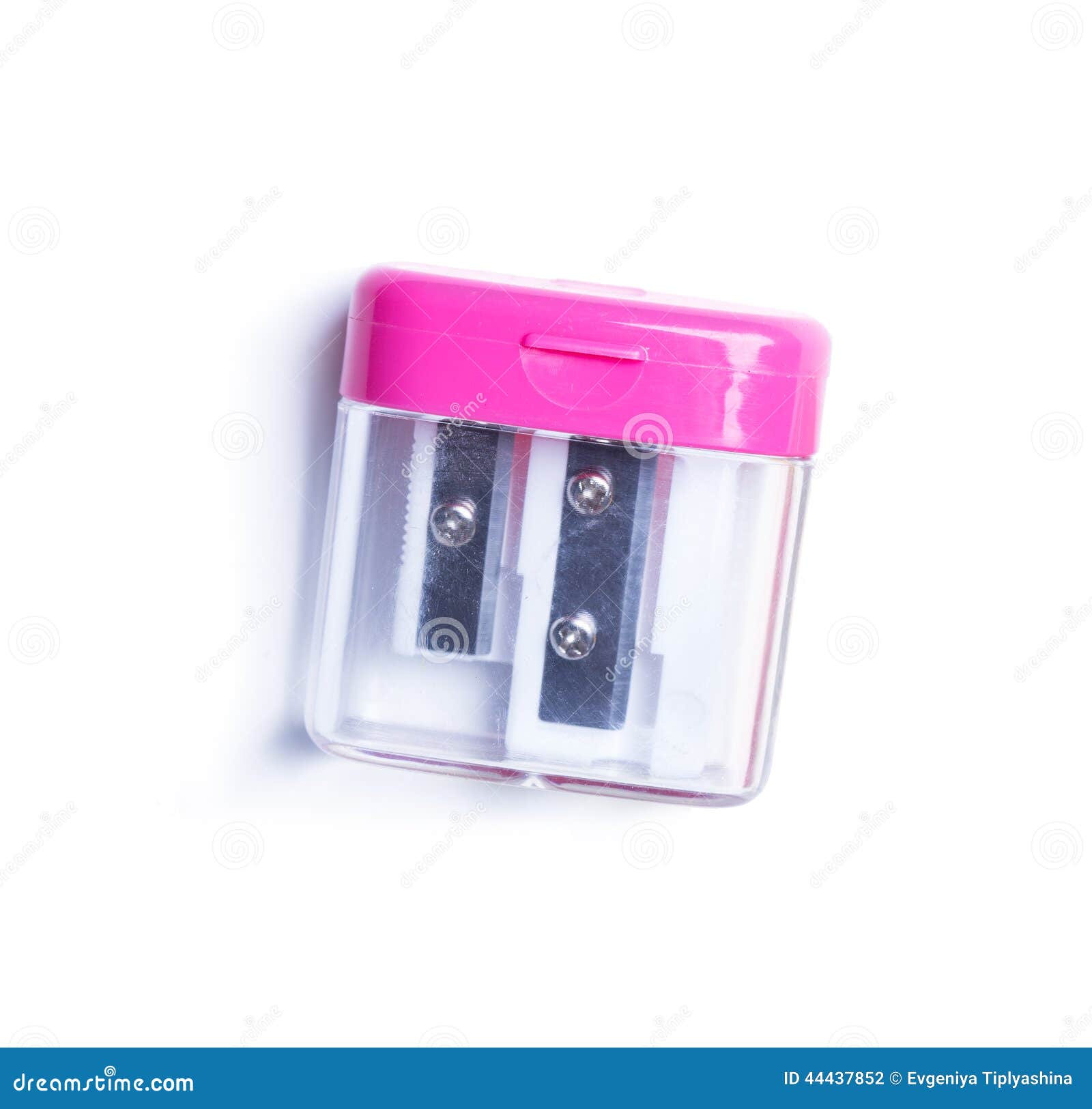 Pink pencil sharpenernd stock photo. Image of closeup - 44437852