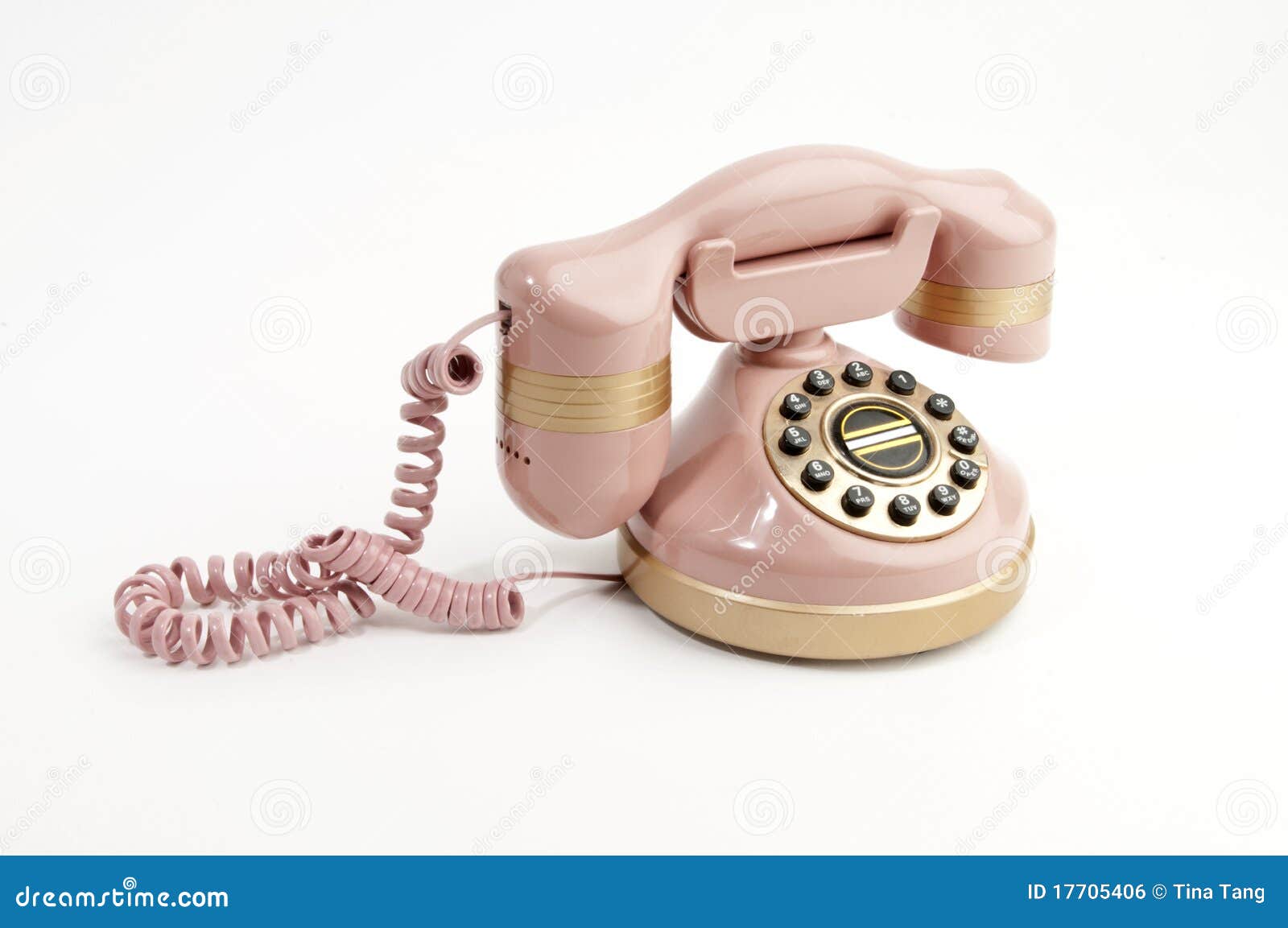 Pink Petro Phone stock photo. Image of earpiece, hotline - 17705406