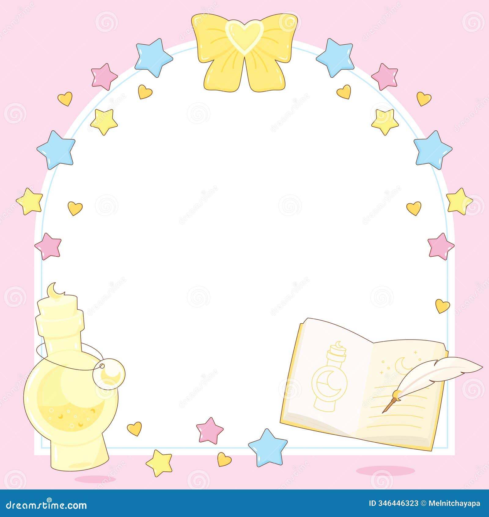 Pink Philter Potion Class Frame 1 Stock Illustration - Illustration of ...