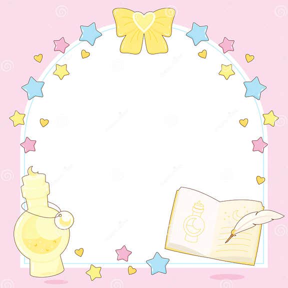 Pink Philter Potion Class Frame 1 Stock Illustration - Illustration of ...