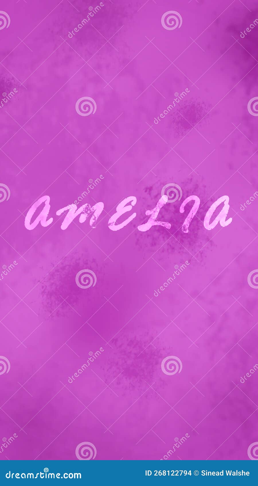Name Amelia In Various Retro Graphic Design Elements, Set Of Vector ...