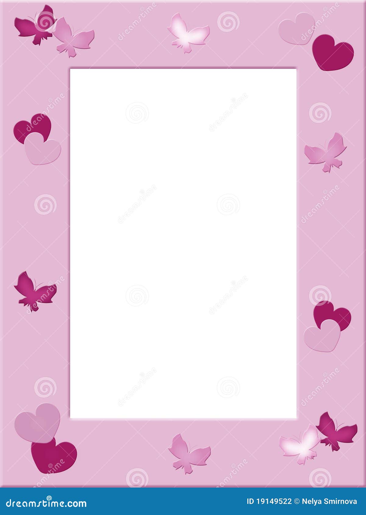 Pink photo frame stock illustration. Illustration of photo - 19149522