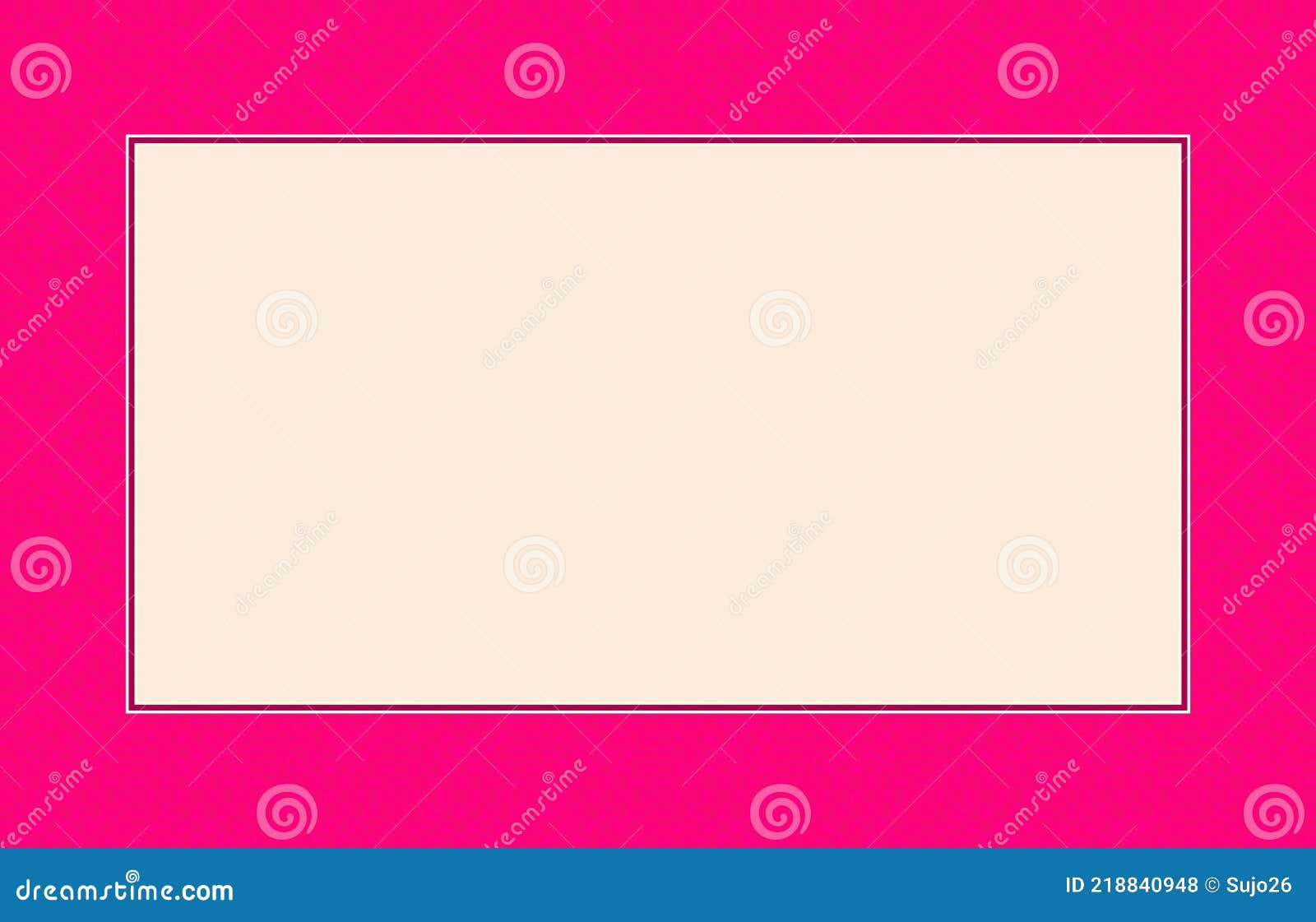 Glaring Pink Pattern Frame with Dark Red Border Stock Illustration ...