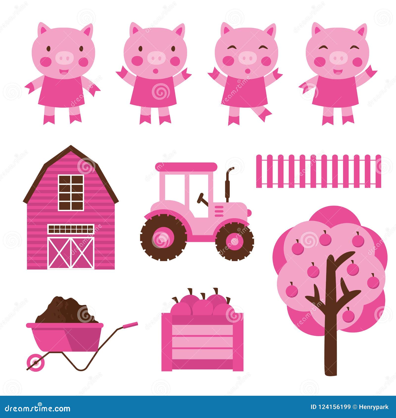 Pink Barn Stock Illustrations – 1,837 Pink Barn Stock Illustrations ...