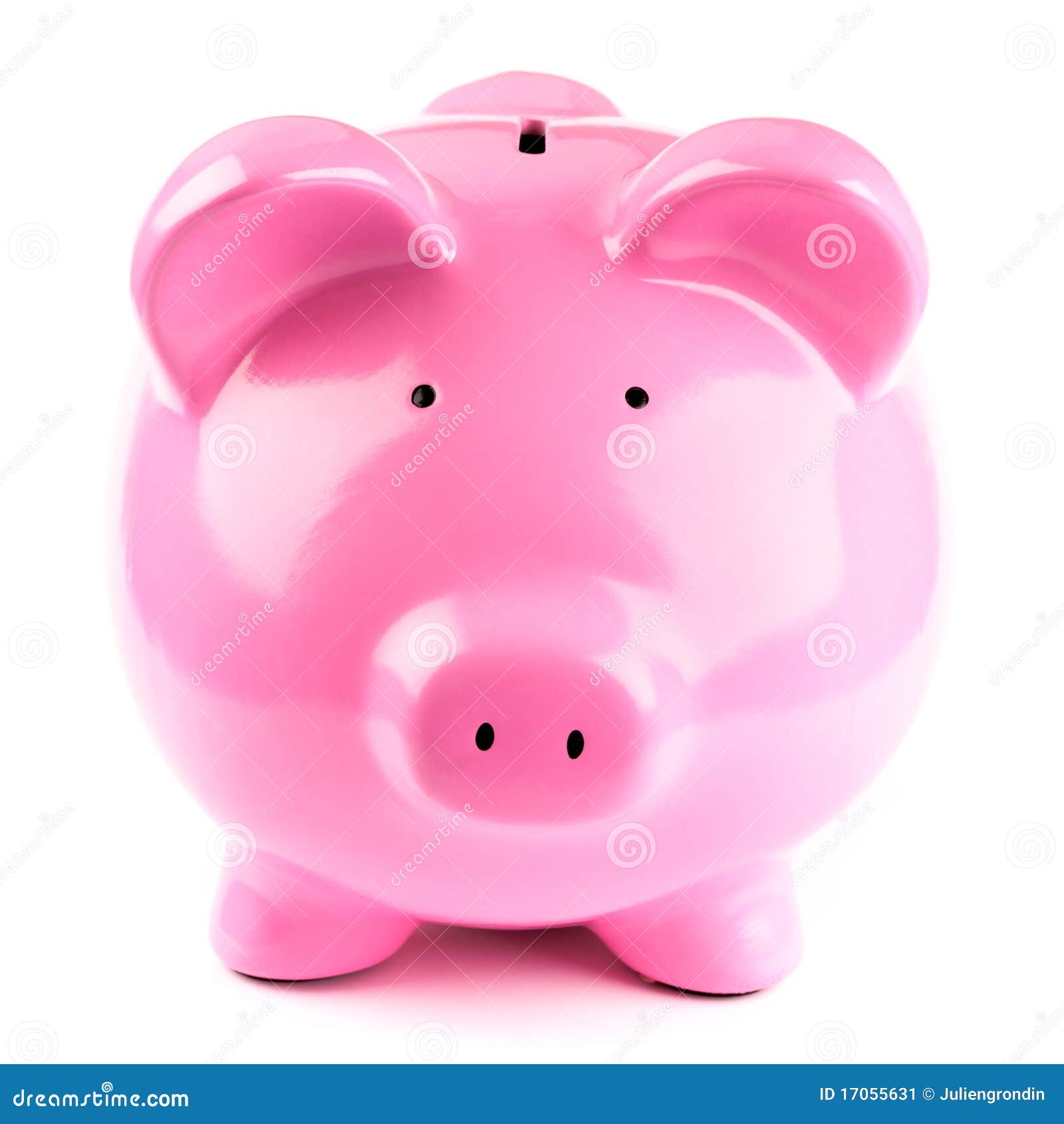 Pink piggy bank stock image. Image of savings, colored - 17055631