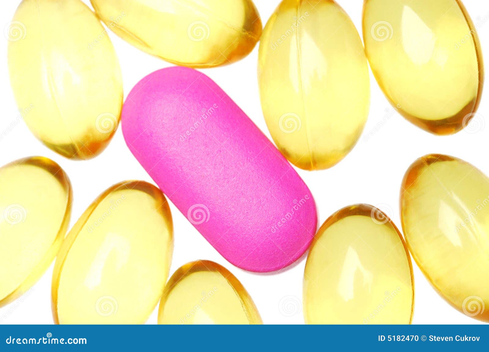 Pink Pill and Gel Caps stock photo. Image of medicine - 5182470