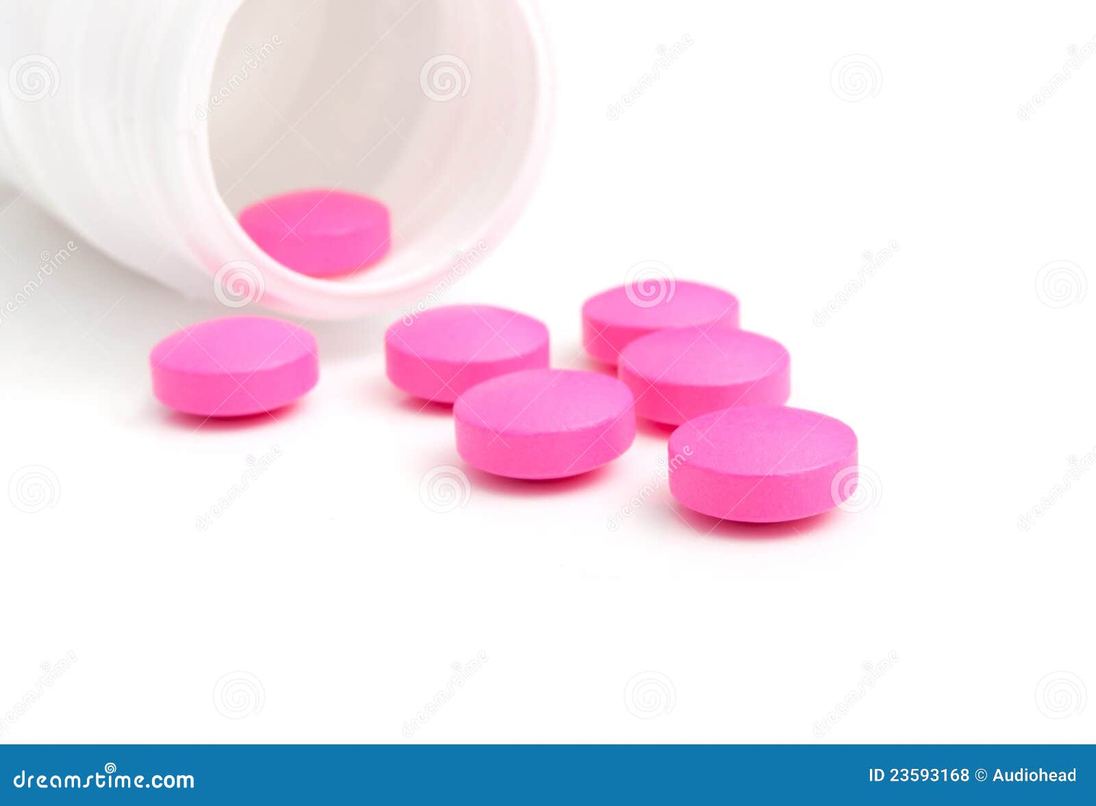 Pink Pills stock photo. Image of medicine, bottle, pill - 23593168