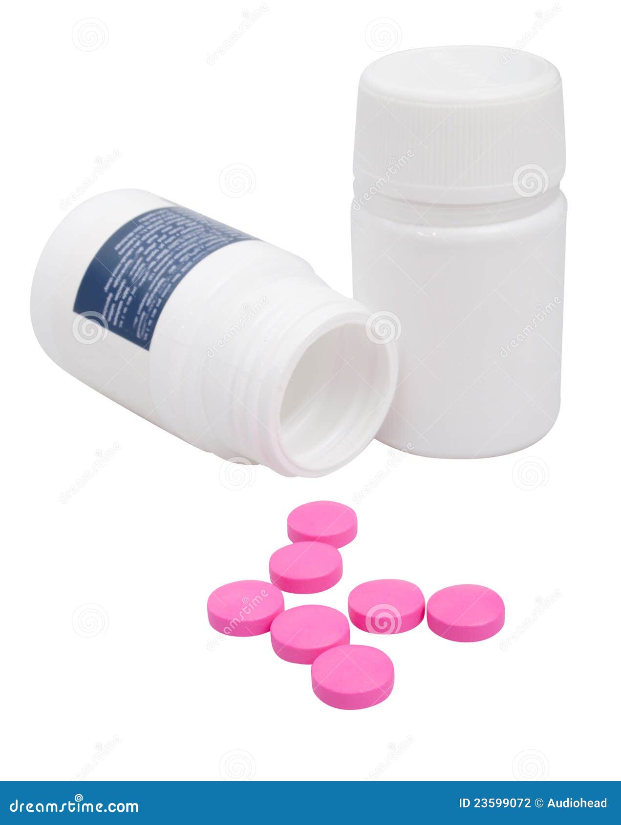 Pink Pills in Bottle stock photo. Image of medical, tablets - 23599072