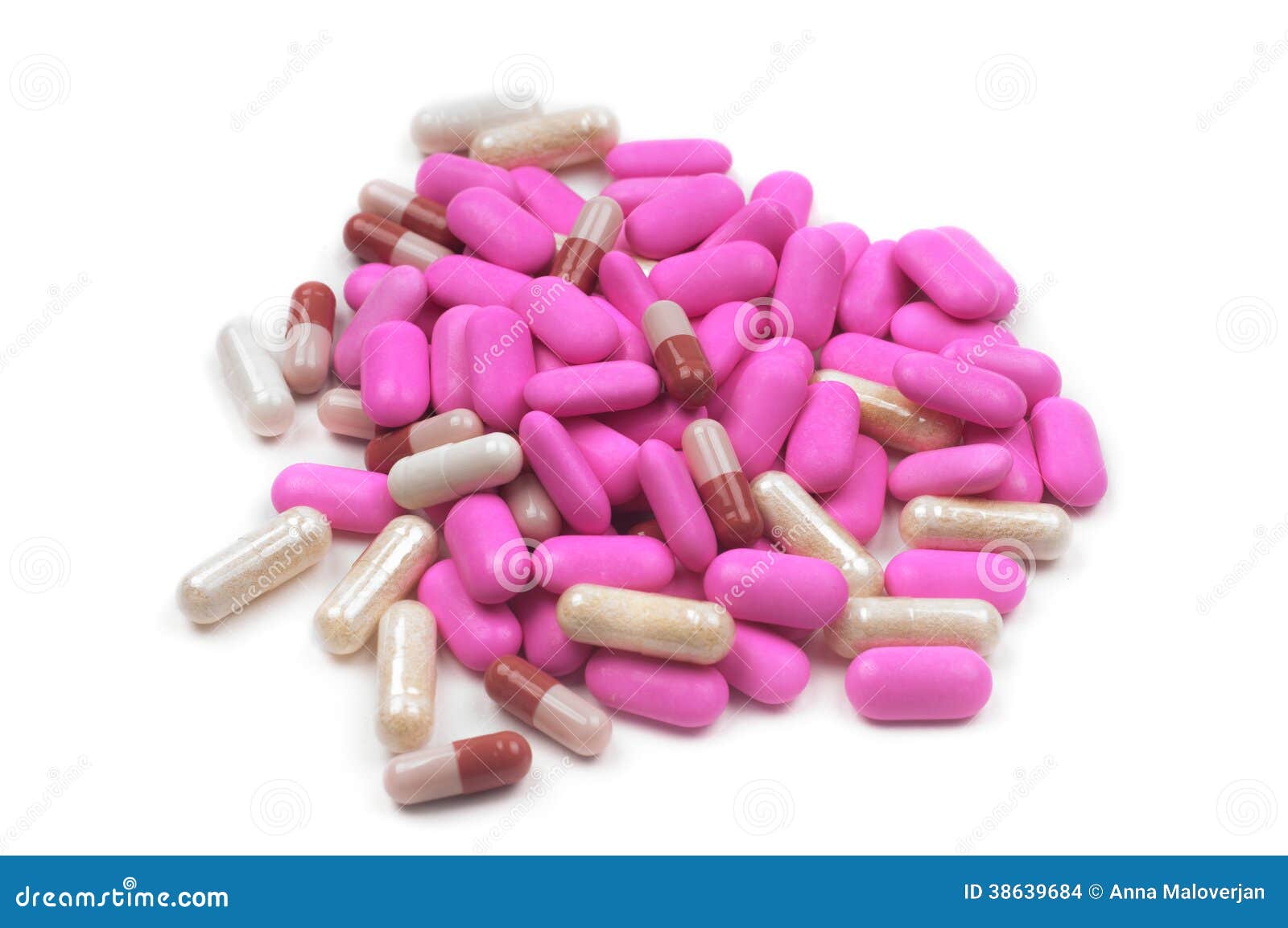 Pink pills stock photo. Image of industry, colorful, closeup - 38639684