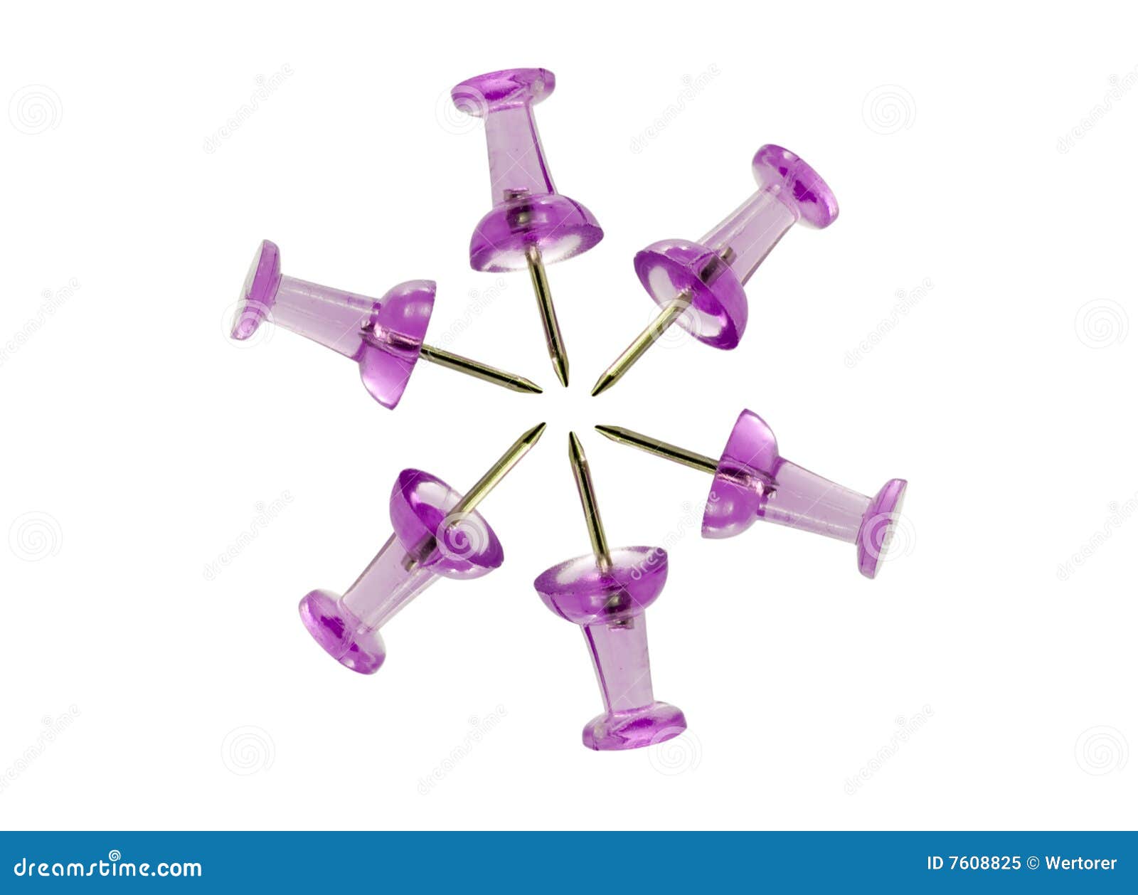 Pink pin star on white stock image. Image of isolated - 7608825