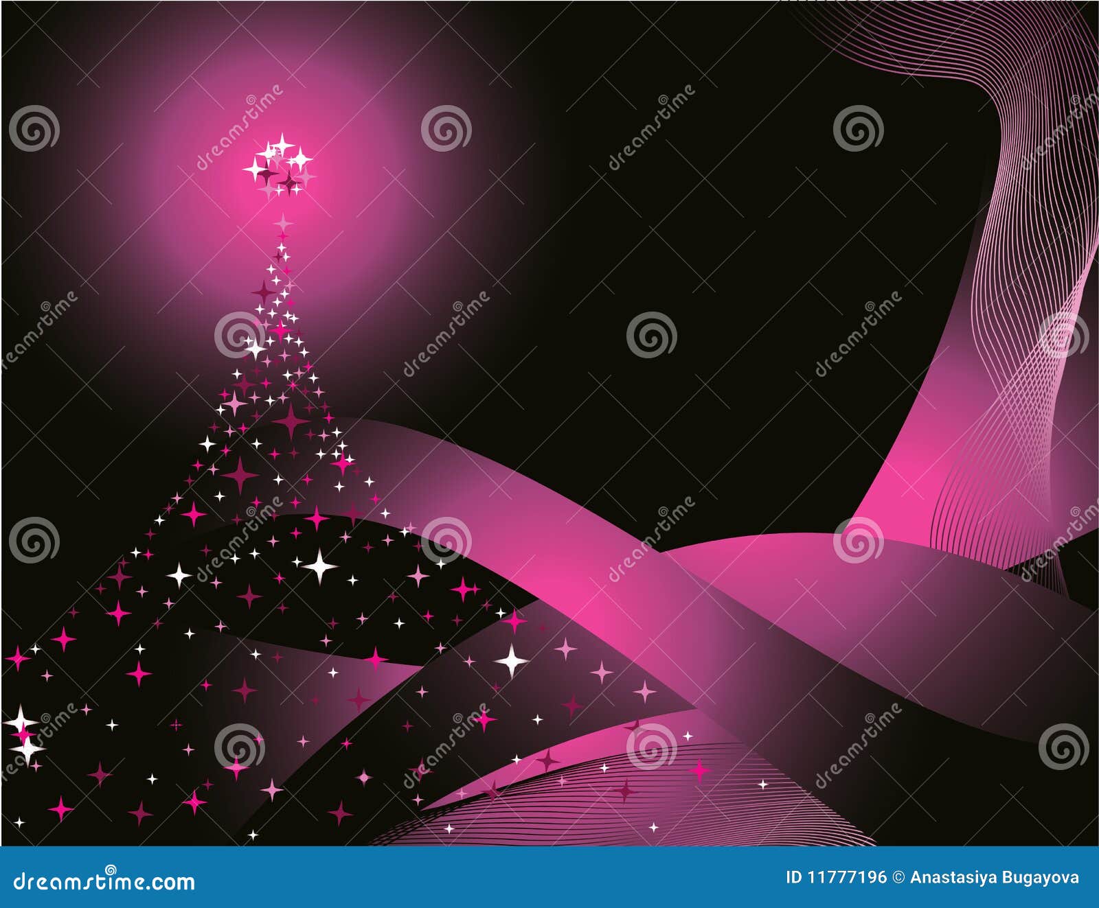 Pink pine stock vector. Illustration of design, elements - 11777196